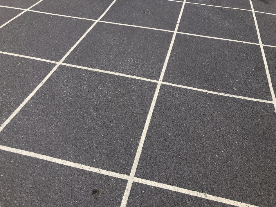 Large Stencils For Concrete Floors Stenciled Concrete Patio Crazy